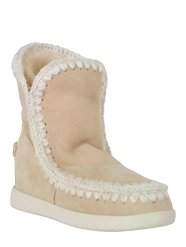 Mou New Inner Wedge Ankle Boots - Neutrals