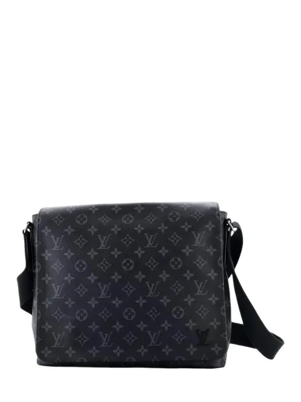 LOUIS VUITTON District Messenger Bag Monogram Eclipse Canvas Mm Crossbody Bag - Black