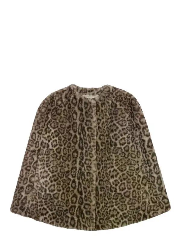 Apparis Sloane Leopard-print Cape - Brown