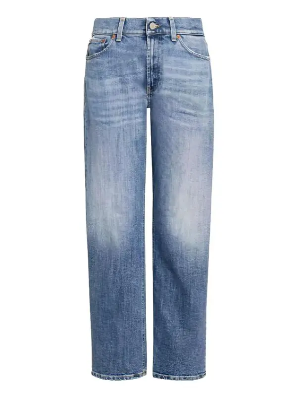 DONDUP Dafne Straight-leg Faded-effect Jeans - Blue