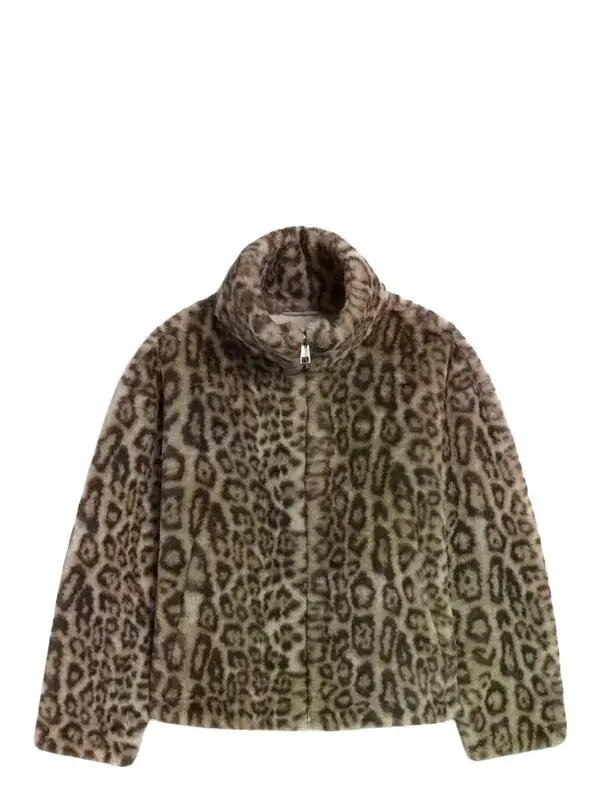 Apparis Brooks Leopard-print Faux-fur Jacket - Neutrals