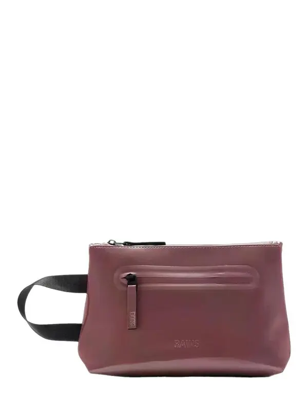 Rains Large Glossy Zip-fastening Cosmetic Bag - Pink