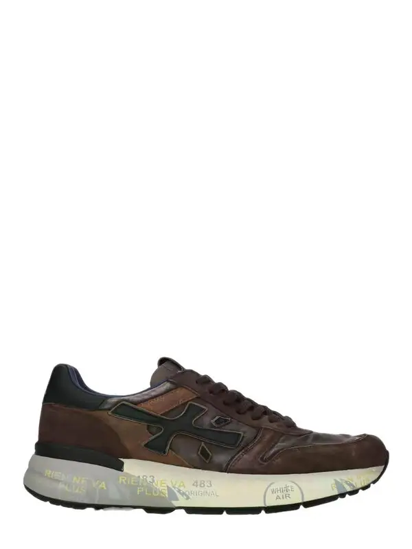 Premiata Mick Logo-patch Sneakers - Brown