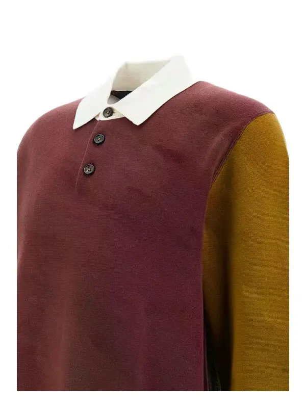 Paul Smith Colour-block Polo Sweater - Red