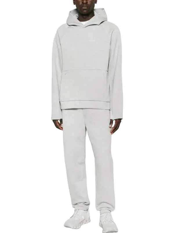 Calvin Klein Raglan-sleeve Pouch-pocket Hoodie - Grey