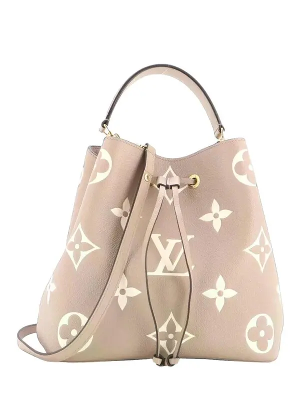 LOUIS VUITTON Neonoe Handbag Bicolor Monogram Empreinte Giant Mm Bucket Bag - Grey