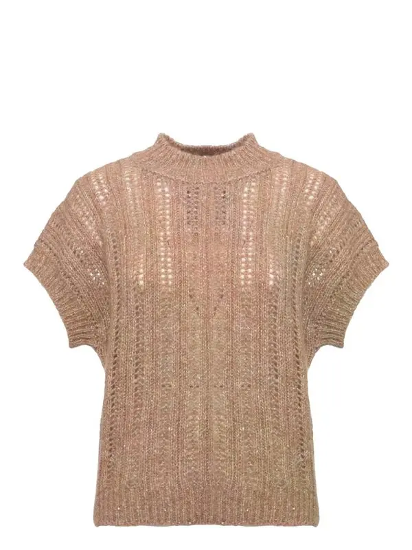 Peserico Open-knit Sweater - Neutrals