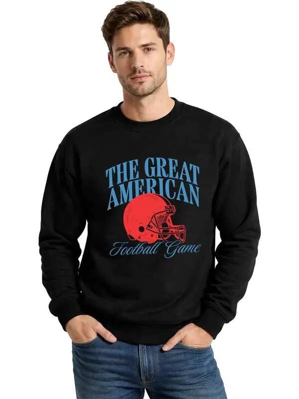 SIMPLY SAGE MARKET The Great American Football Game Sweatshirt - Midnight