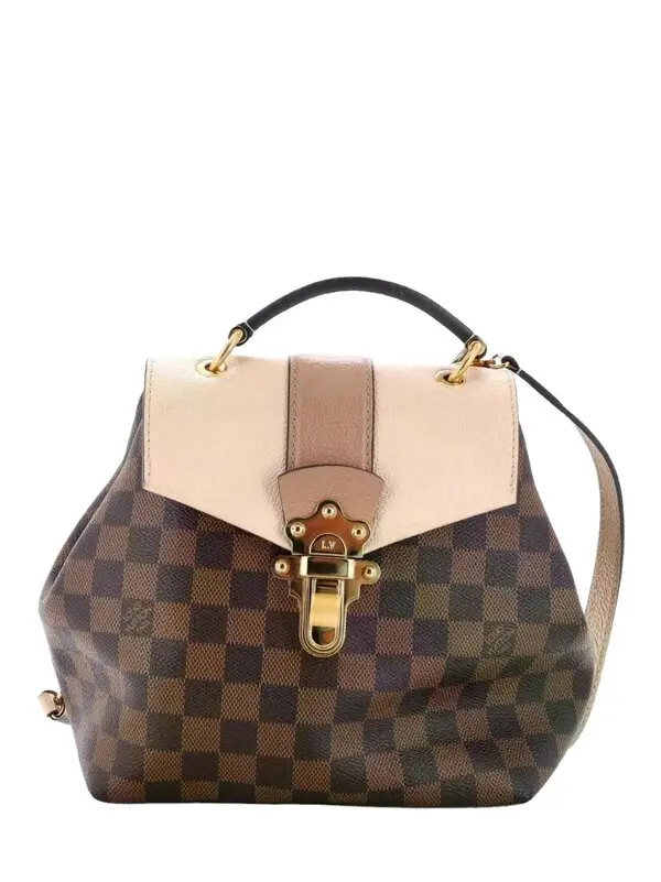 LOUIS VUITTON Clapton Damier And Leather Backpack - Neutrals