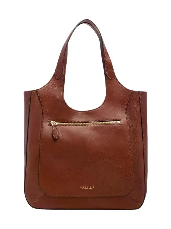 THE BRIDGE Leather Shoulder Bag - Brown