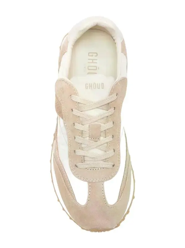 GHOUD VENICE Suede-panelled Sneakers - Neutrals