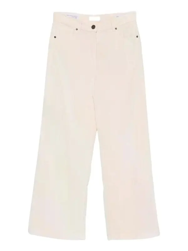 Peserico Corduroy Palazzo Pants - Neutrals
