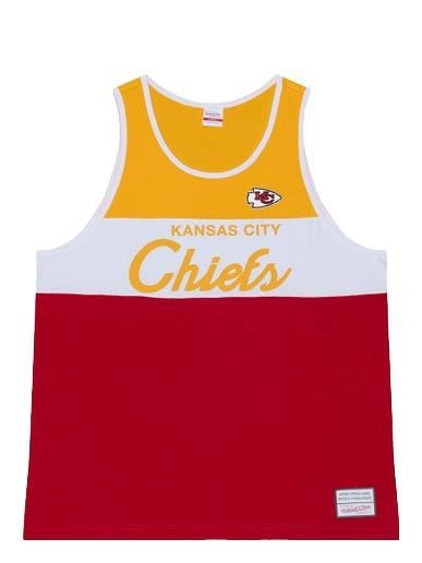 Mitchell & Ness Gold Kansas City Chiefs Head Coach Tank Top - Red