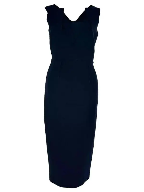 Roland Mouret Sleeveless Midi Dress - Blue