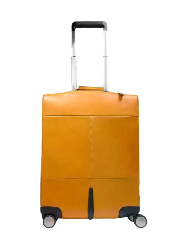 THE BRIDGE Four-wheel Leather Luggage - Orange