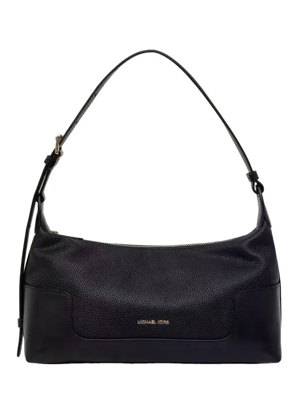 Michael Kors Teddi Medium Textured Slouch Shouder Bag - Black