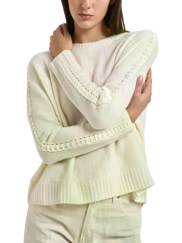 KUJTEN Braided-detail Sweater - Neutrals
