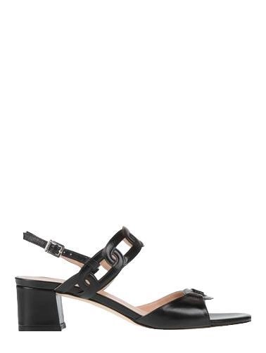 POLLINI Sandals Size Leather - Black