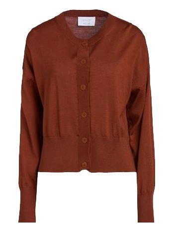 DANIELE FIESOLI Cardigan Size Merino Wool - Brown