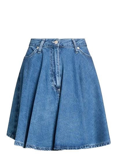 VICOLO Denim Skirt Size Cotton - Blue