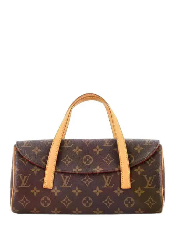 LOUIS VUITTON Sonatine Handbag Monogram Canvas Satchel - Brown