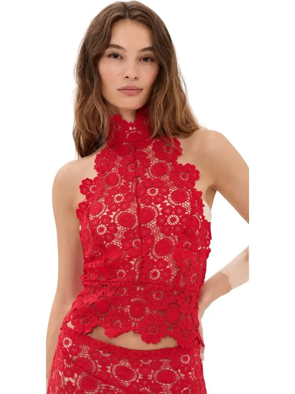 Lioness Trophy Halter Top - Rouge