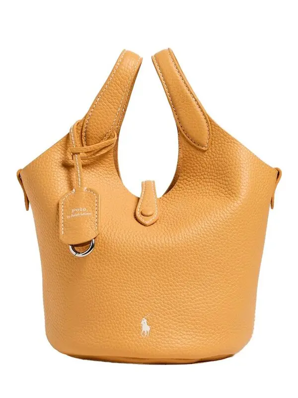 Polo Ralph Lauren Small Leather Poly Crossbody Bag - Mango