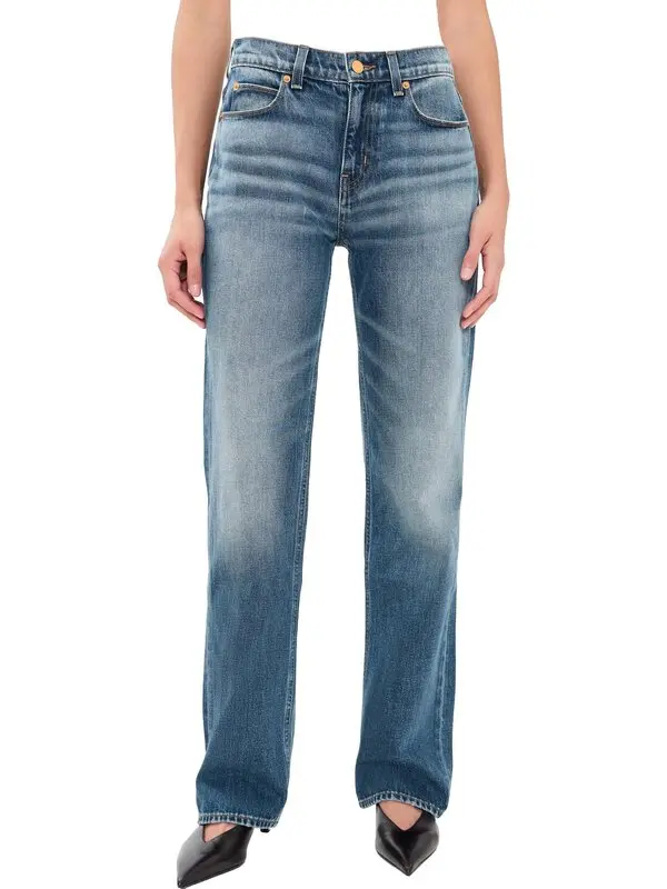 JAMIE HALLER The Chic Straight Jeans - Deep Current