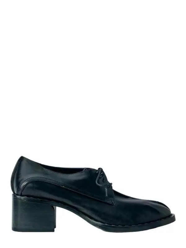 CAPASA MILANO Lace-up Leather Derbies - Black