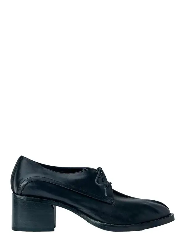 CAPASA MILANO Lace-up Leather Derbies - Black