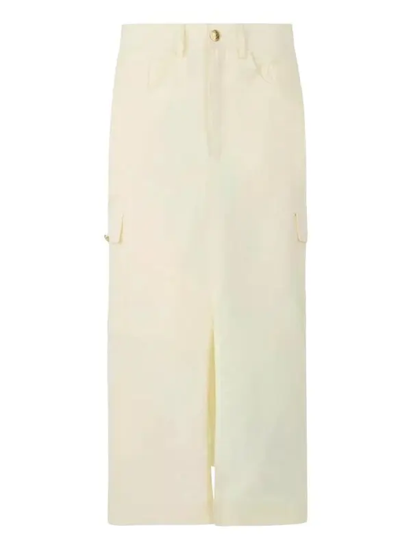 Roberto Cavalli Embellished Midi Cargo Skirt - Neutrals