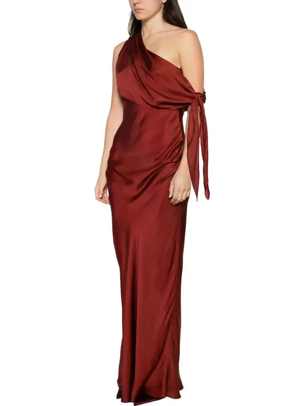ANIYE BY One-shoulder Draped Dress - Red