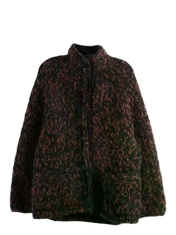 CASEY CASEY Camille Chunky-knit Button-up Cardigan - Black