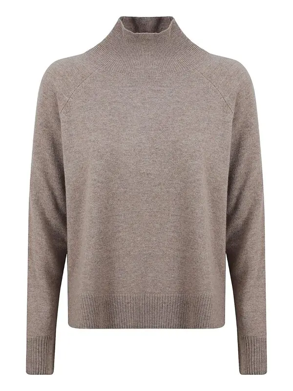 Max Mara Wkdzarina High Neck Knitted Jumper - Walnut