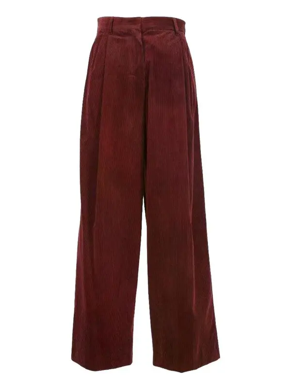 Max Mara Tania Corduroy Trousers - Red