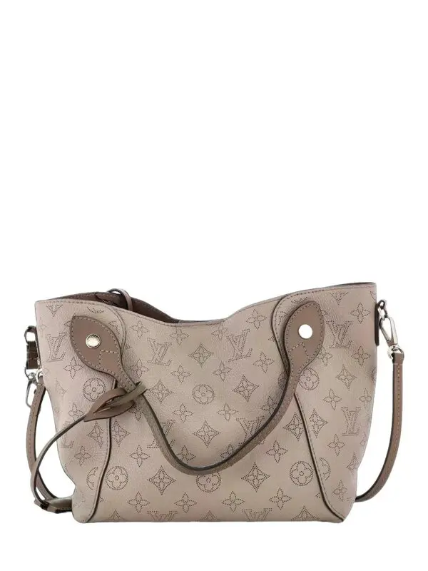LOUIS VUITTON Hina Handbag Mahina Leather Pm Shoulder Bag - Neutrals