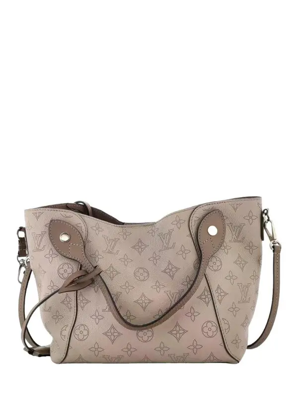 LOUIS VUITTON Hina Handbag Mahina Leather Pm Shoulder Bag - Neutrals