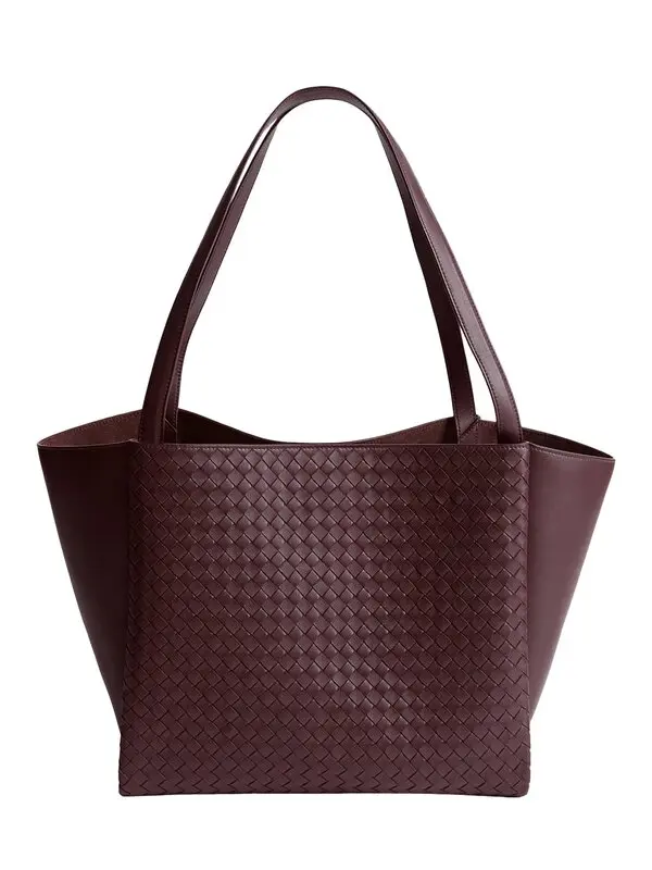 Bottega Veneta Large Leather Corso Tote Bag - Red