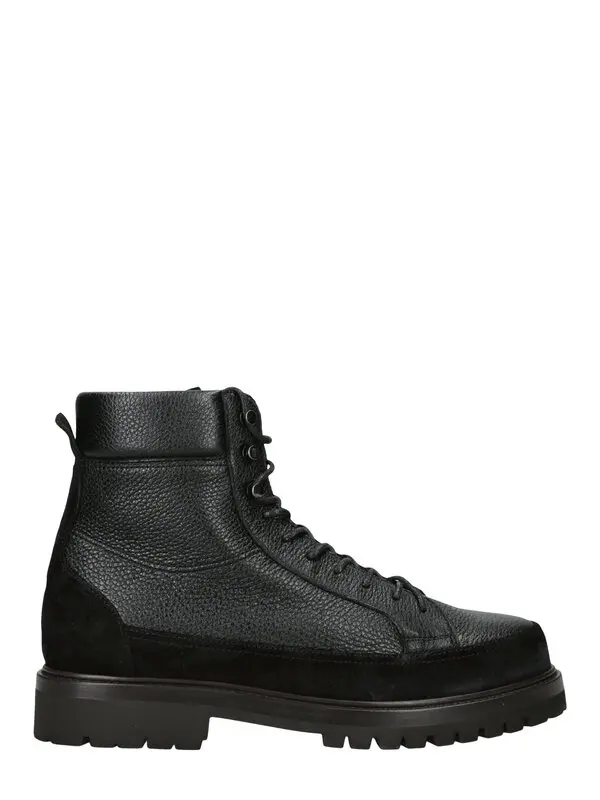 Brunello Cucinelli Leather Lace-up Hiker Boots - Black