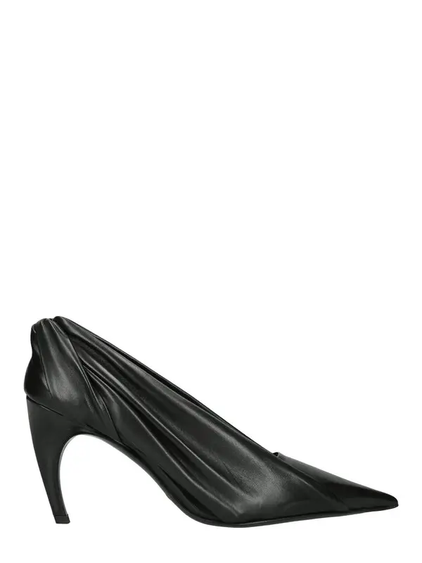 Khaite Leather Twisted Eve Pumps 85 - Black