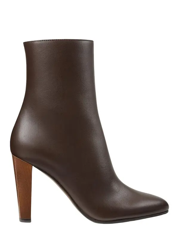 Ralph Lauren Leather Bernice Ankle Boots 95 - Brown