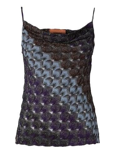 Missoni Lace Motif Top With Draped Neckline - Multicoloured