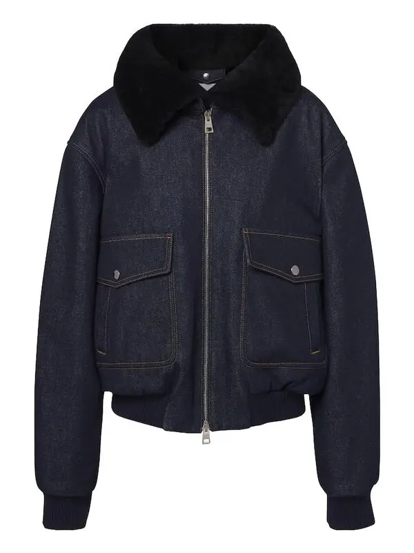 Givenchy Denim Blouson Jacket - Blue