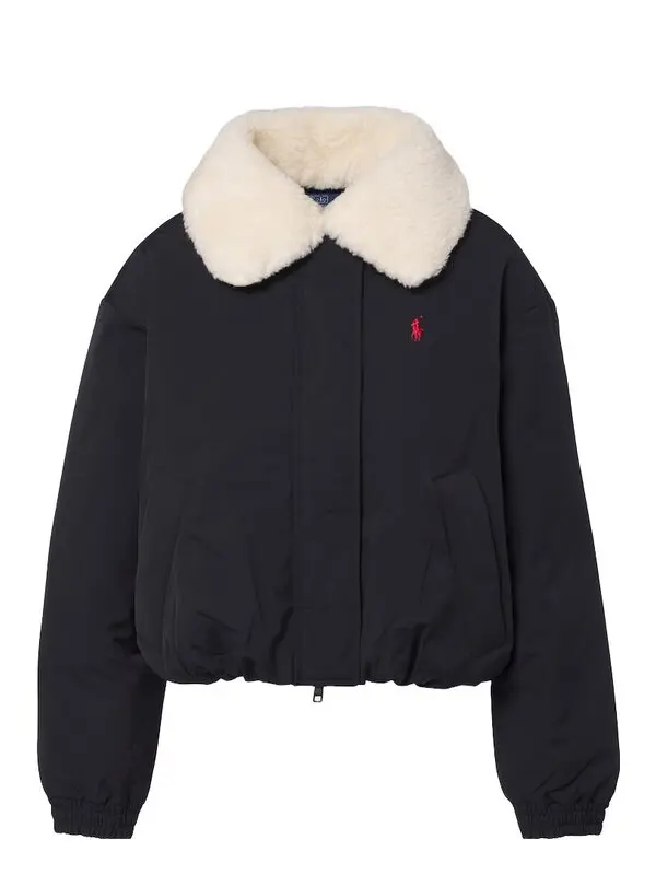 Polo Ralph Lauren Teddy-trimmed Blouson Jacket - Black