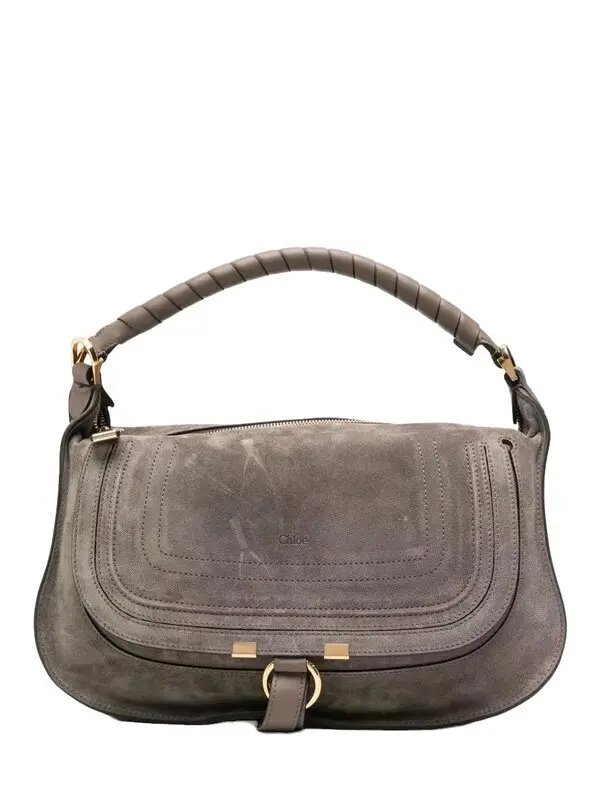 Chloé Maracie Suede Shoulder Bag - Grey
