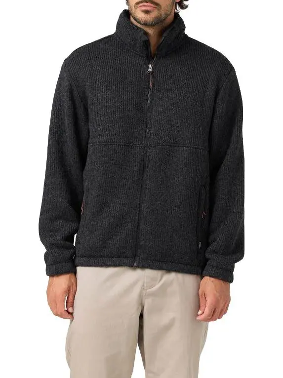 O'Neill Stand Collar Fleece Jacket - Grey
