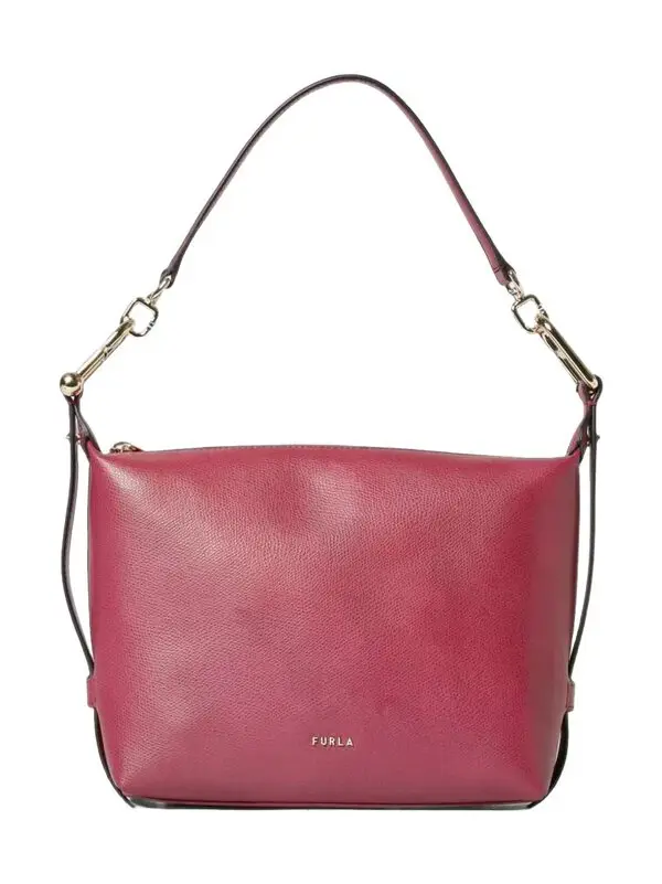 Furla Tonie Pebbled Leather Tote Bag - Pink