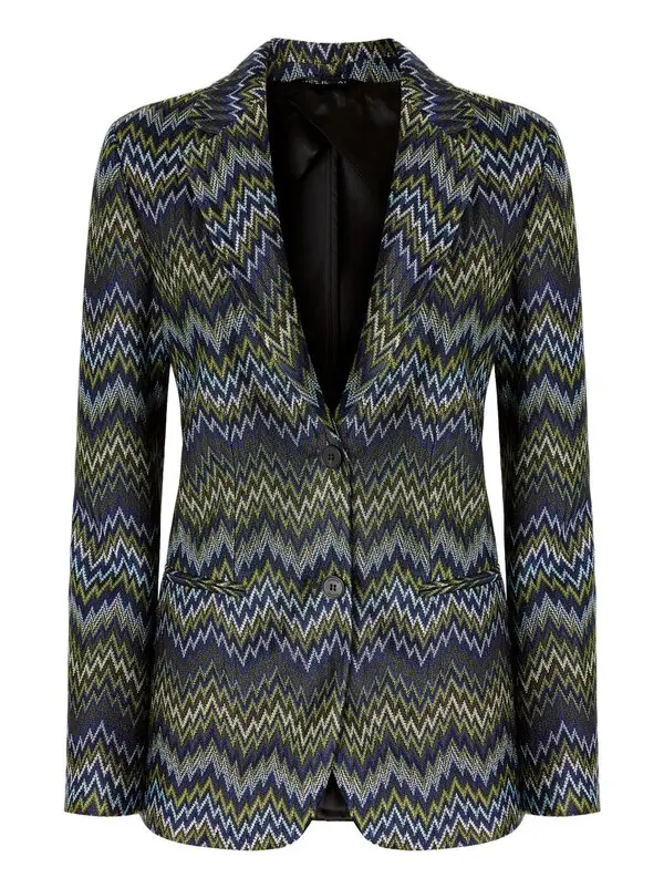 Missoni Viscose Blazer With Snake Motif - Multicoloured