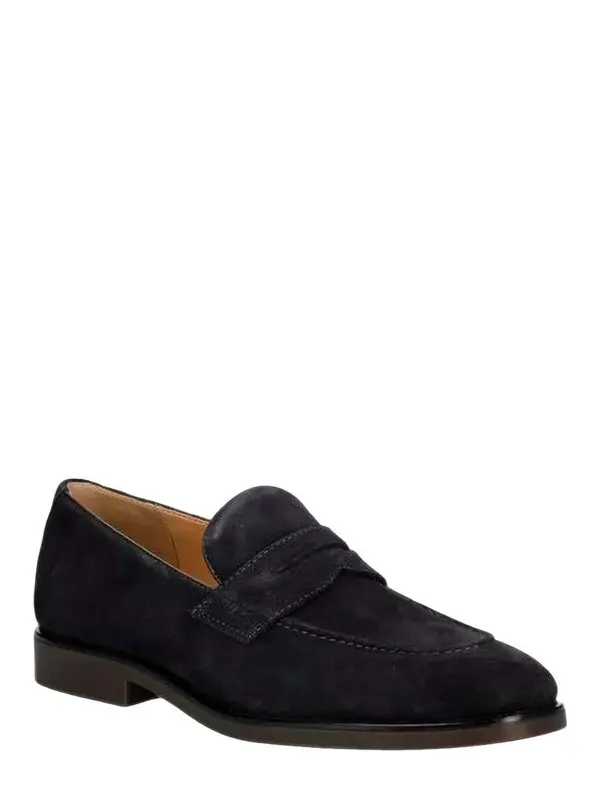 Guess Driftkin Suede Penny Loafers - Blue