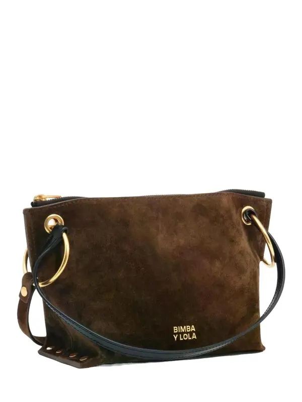 Bimba Y Lola Medium Fango Leather Crossbody Bag - Brown